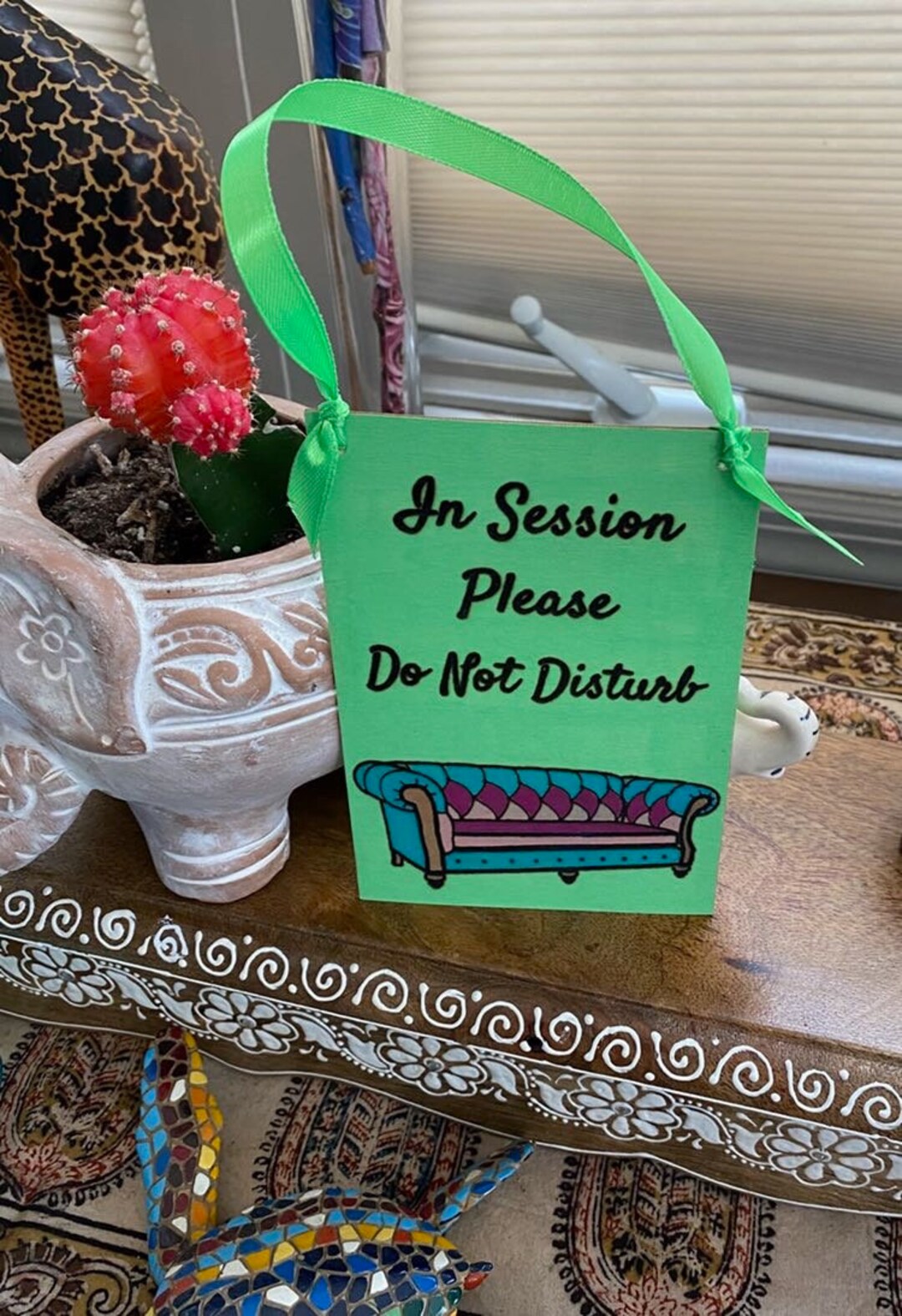 In Session Sign, Welcome Sign, Double Sided Door Sign, Psychotherapy ...