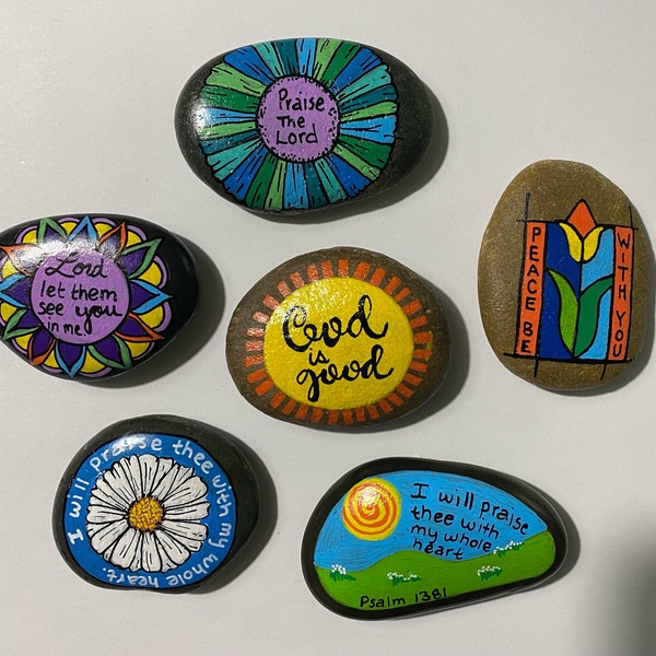 Painted Rocks Inspirational - Etsy