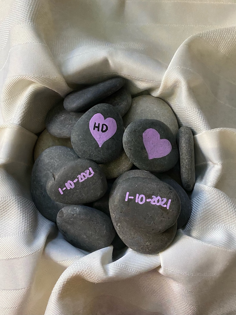 Memorial Rocks Funeral Memorial Service Keepsake Honor | Etsy