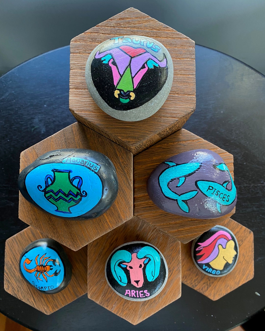 Astrology; Rocks; Zodiac; Horoscope; Handcrafted - Etsy