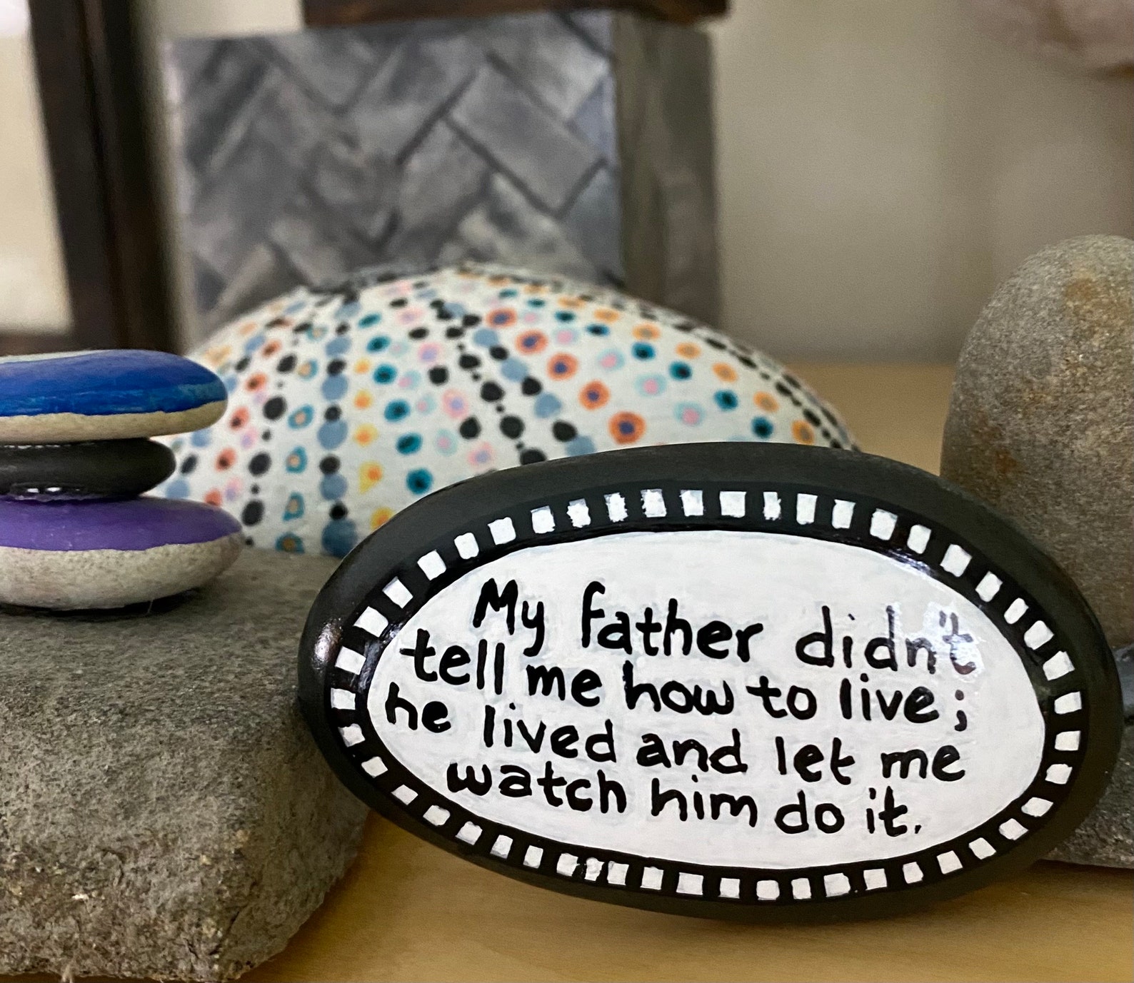 Dad Rocks / Rocks for Dad / Unique / Gift / Celebration / Pops ...