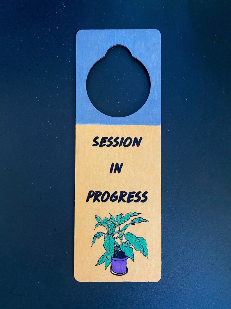 Psychotherapy Door Hanger Session in Progress Door Hanger - Etsy