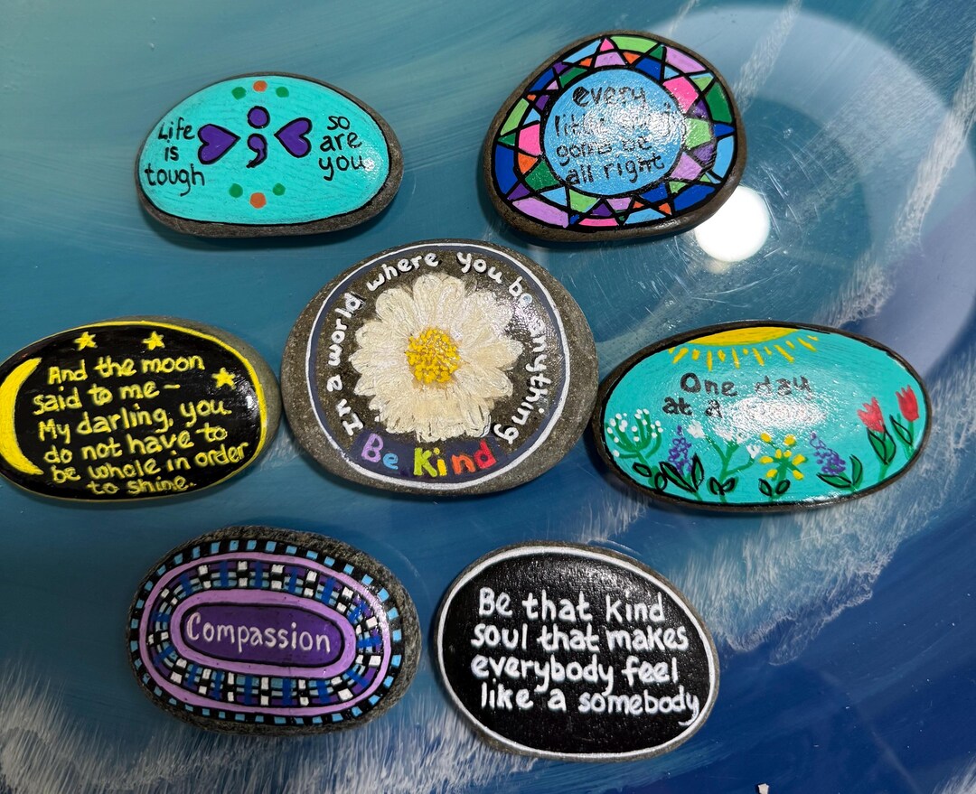 Mental Health Rocks, Psychosocial, Motivational, Wellness, Unique, Gift ...