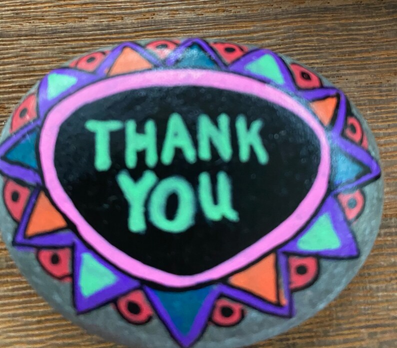 Thank You Rocks Thank You Thanks Gracias Rocks Someone | Etsy
