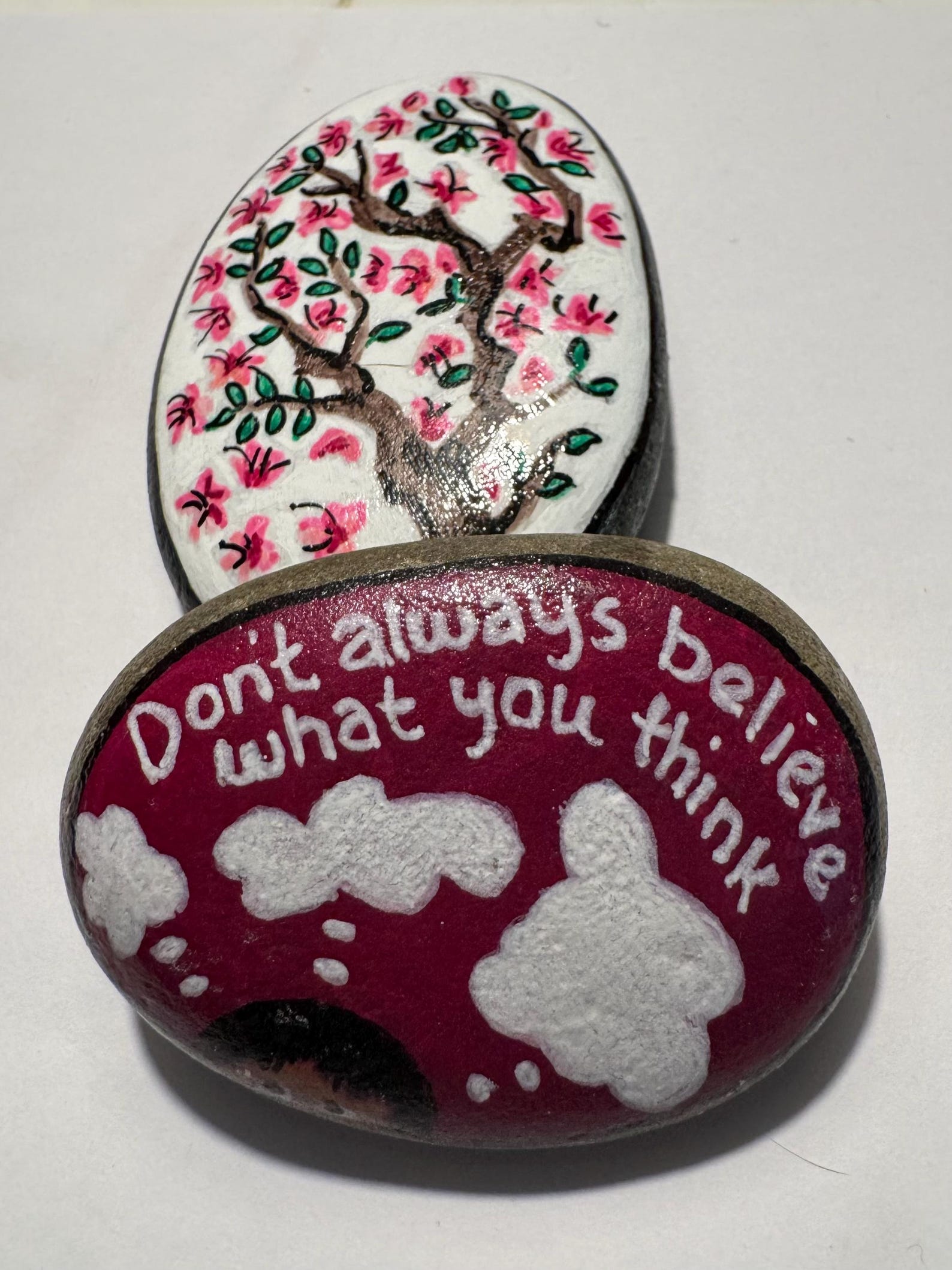 Wellness & Mental Health Rocks, Inspirational, 2–3", Motivational Quote ...