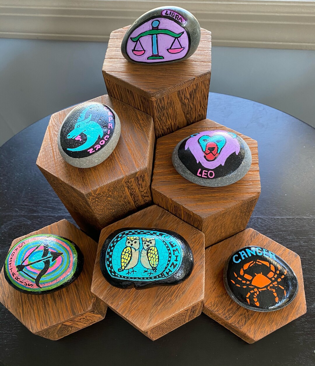 Astrology Rocks, Zodiac, Horoscope, Hand Painted, Birthday Gift, Unique ...