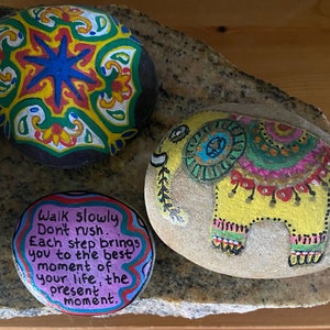 Mental Health Wellness Rock - Etsy