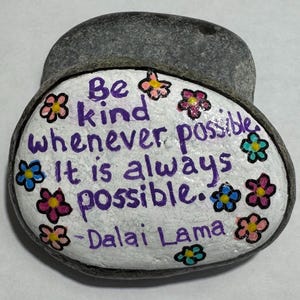 Mental Health Wellness Rock - Etsy