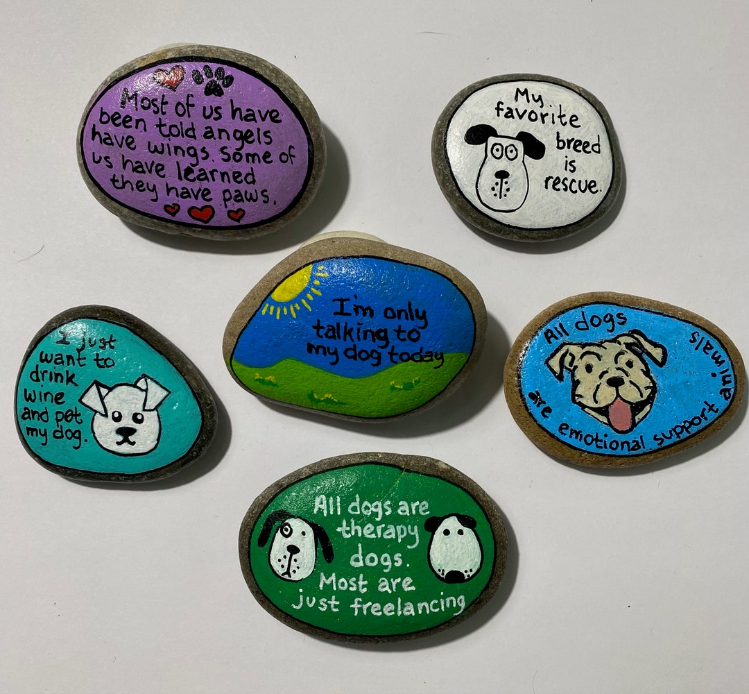 Dog Themed Rocks - Etsy