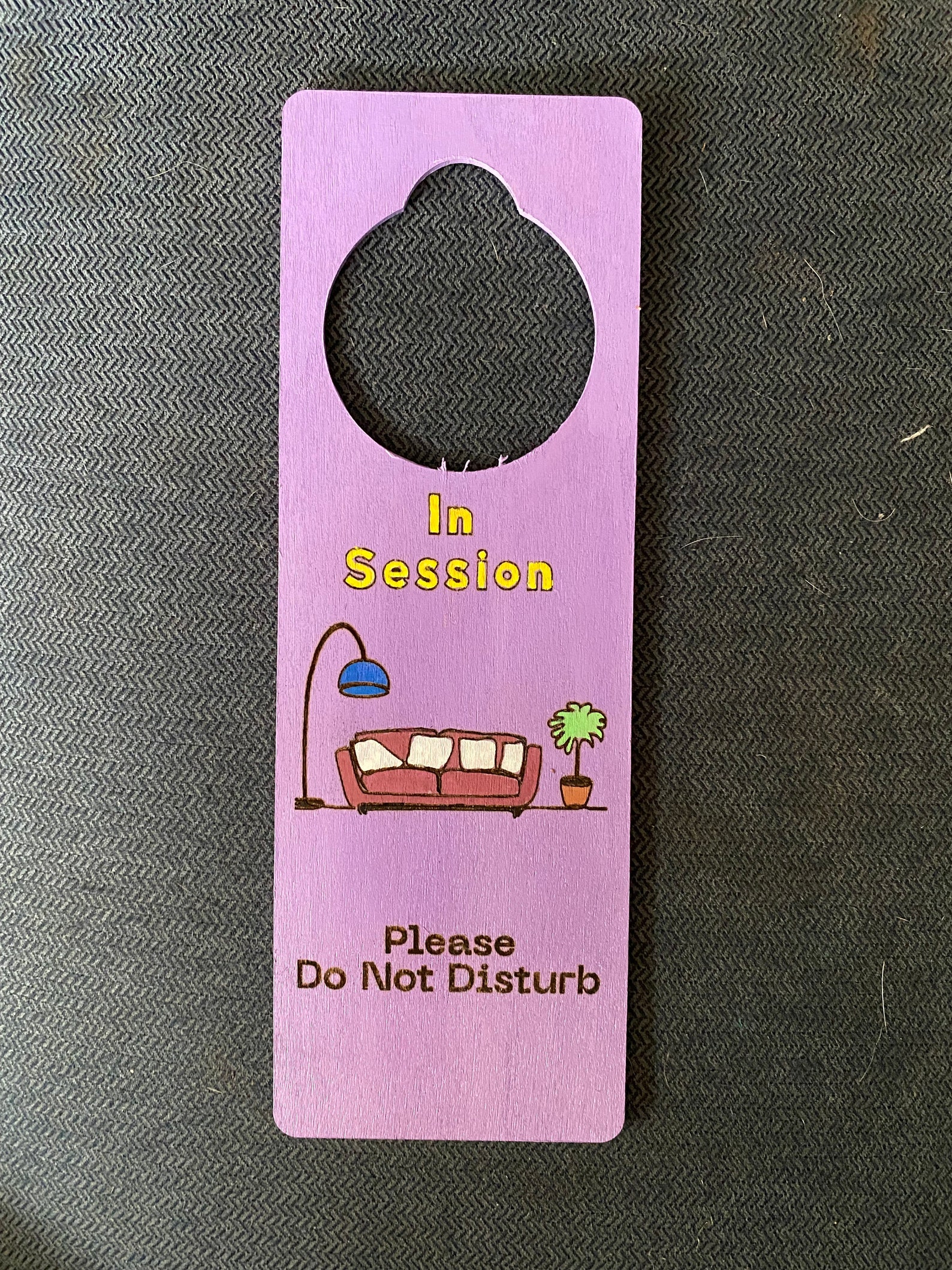 Therapist Door Hanger in Session Door Hanger Therapy Unique | Etsy