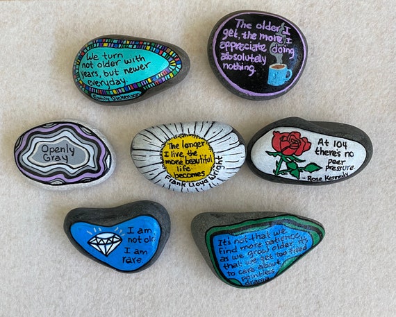 Aging Rocks / Getting Older / Grandparents / Grandmother / - Etsy