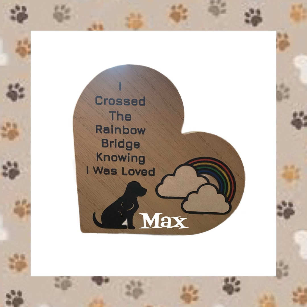 Rainbow Bridge Gift, Pet Loss Gift, Pet Remembrance, Pet Lover Gift ...
