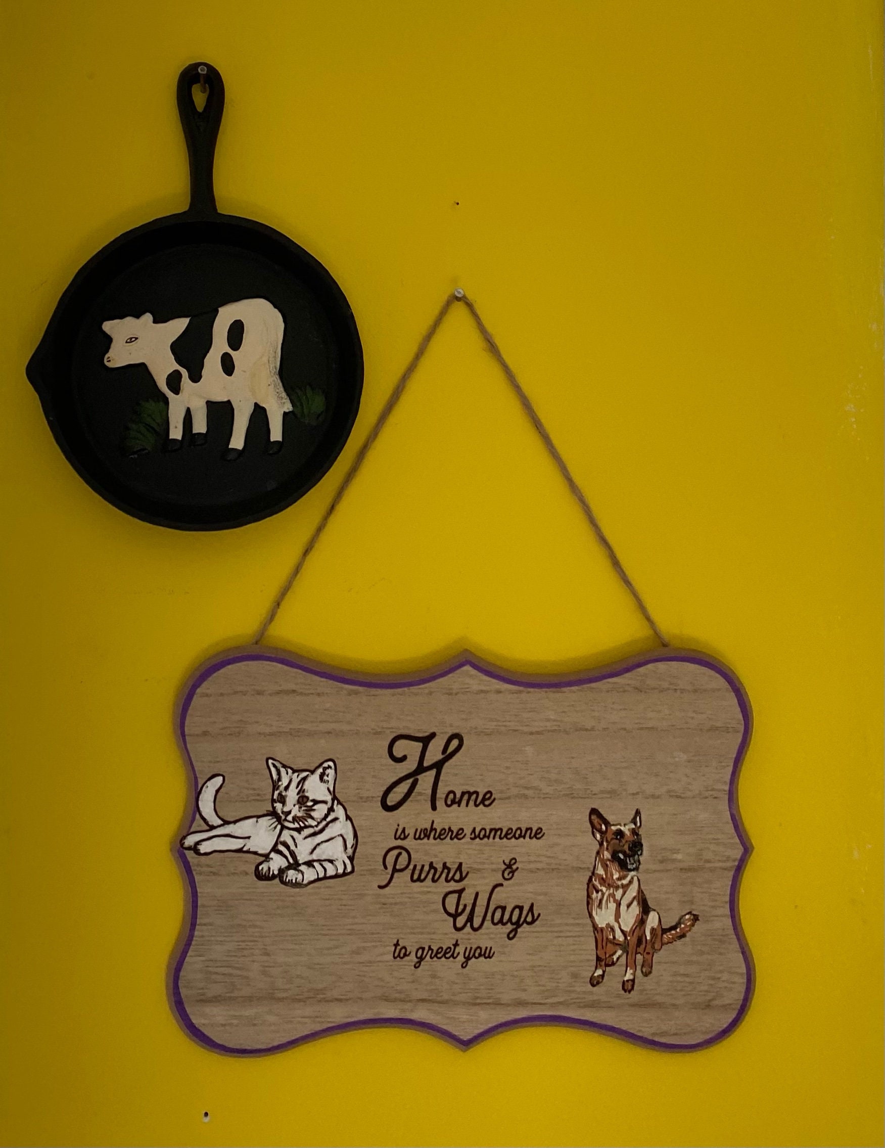 Cat Plaque Dog Plaque Home Plaque Laser Engraved Unique | Etsy