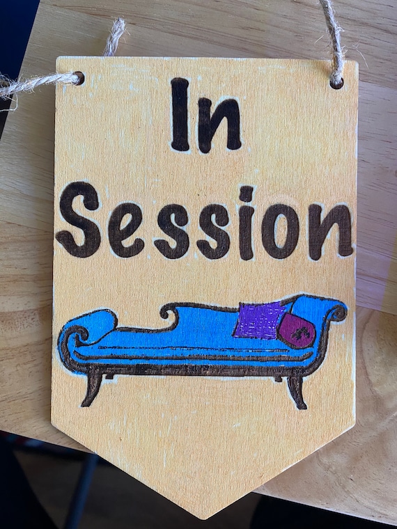In Session Door Sign Welcome Door Sign Double Sided Door | Etsy