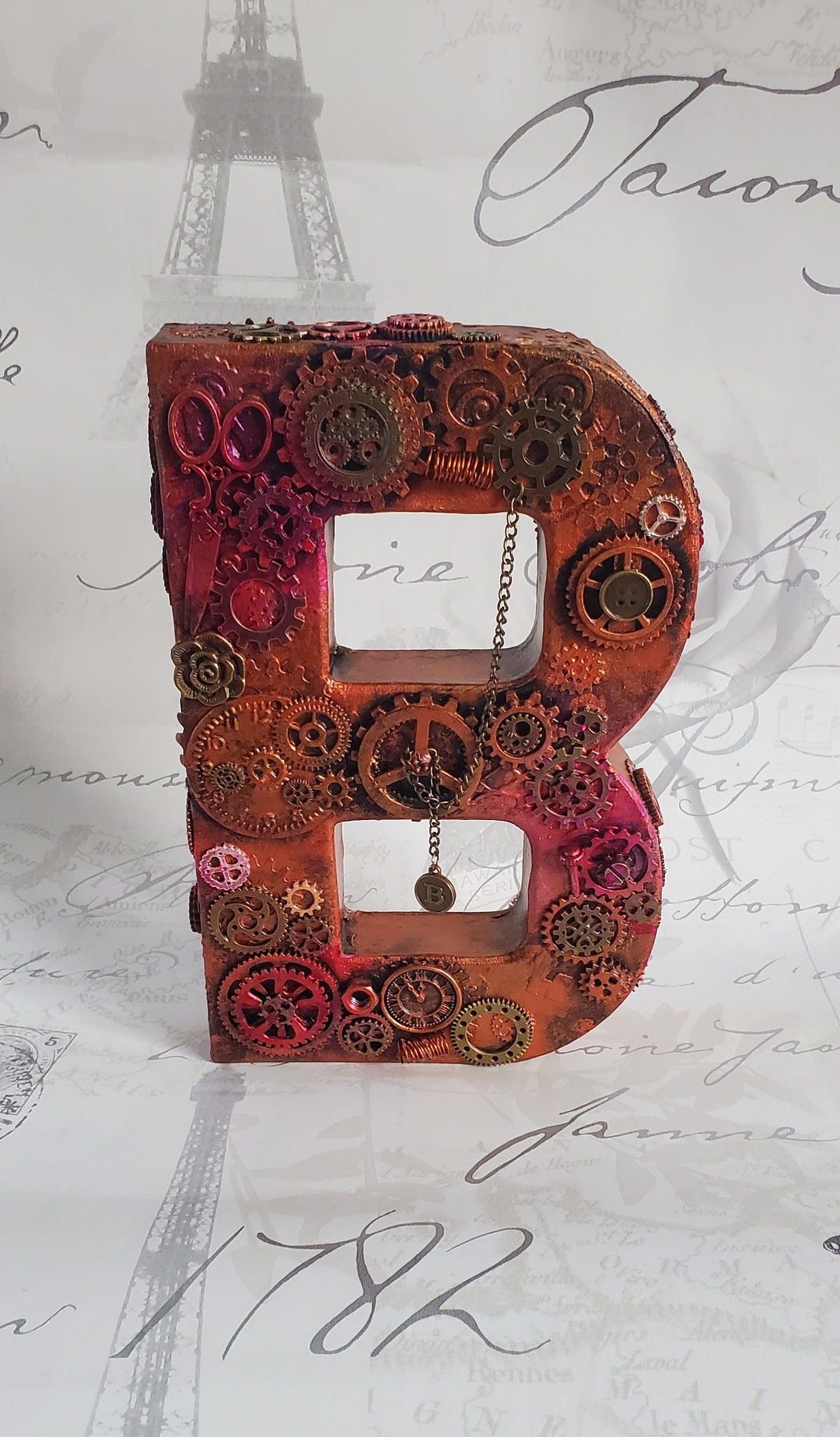 Letter, Mixed Media, Steampunk, Mixed Media Letter, Steampunk Letter ...