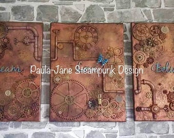 Steampunk Canvas Art | Etsy UK