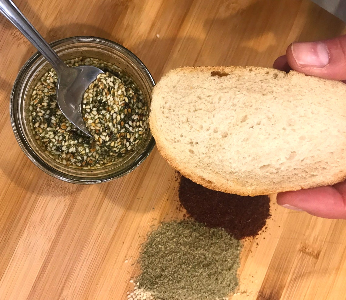 Lebanese Zaatar Dip Zaatar Sauce Zaatar Virgin Olive Oil | Etsy