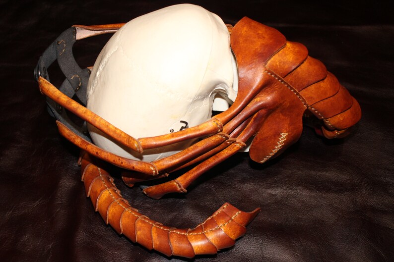 Alien Costume Leather Facehugger Mask From Alien | Etsy