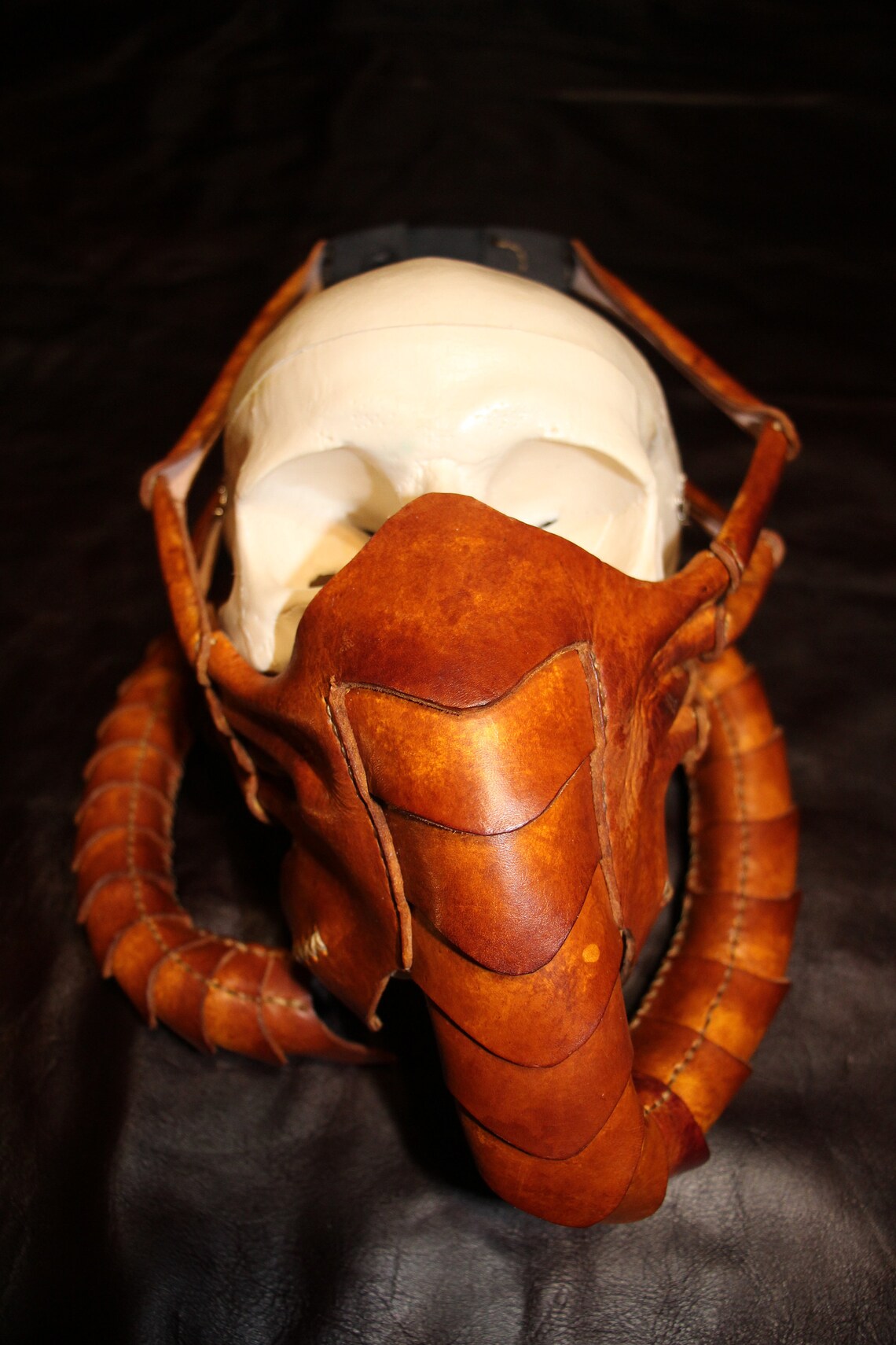 Alien Costume Leather Facehugger Mask From Alien | Etsy