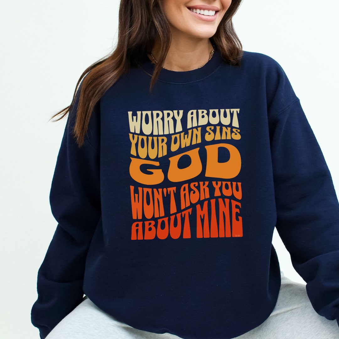 Womens Sweatshirt With Meaning Judgement-free Clothing Witty Trendy ...
