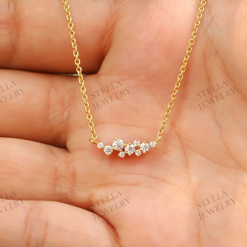 Cluster Necklace - Etsy