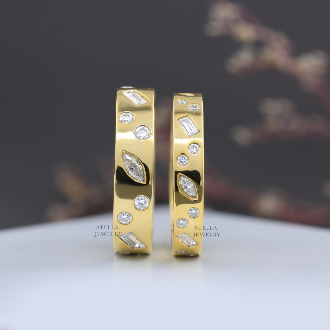 Lab Diamant Band Pinky Versprechen Ring Labor Diamant Minimalist Ring ...
