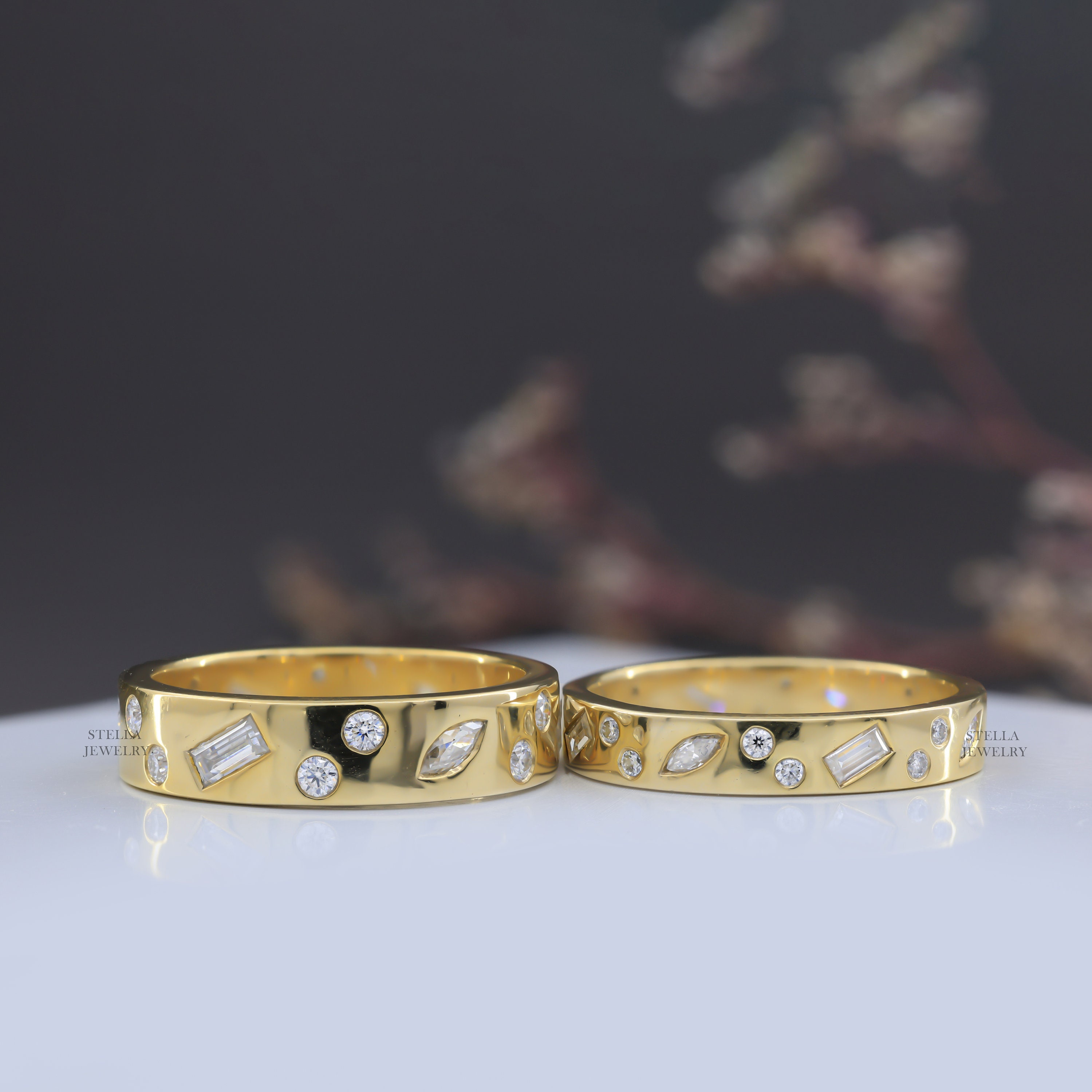 Lab Diamant Band Pinky Versprechen Ring Labor Diamant Minimalist Ring ...