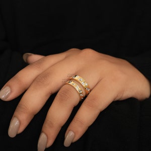 Lab Diamant Band Pinky Versprechen Ring Labor Diamant Minimalist Ring ...