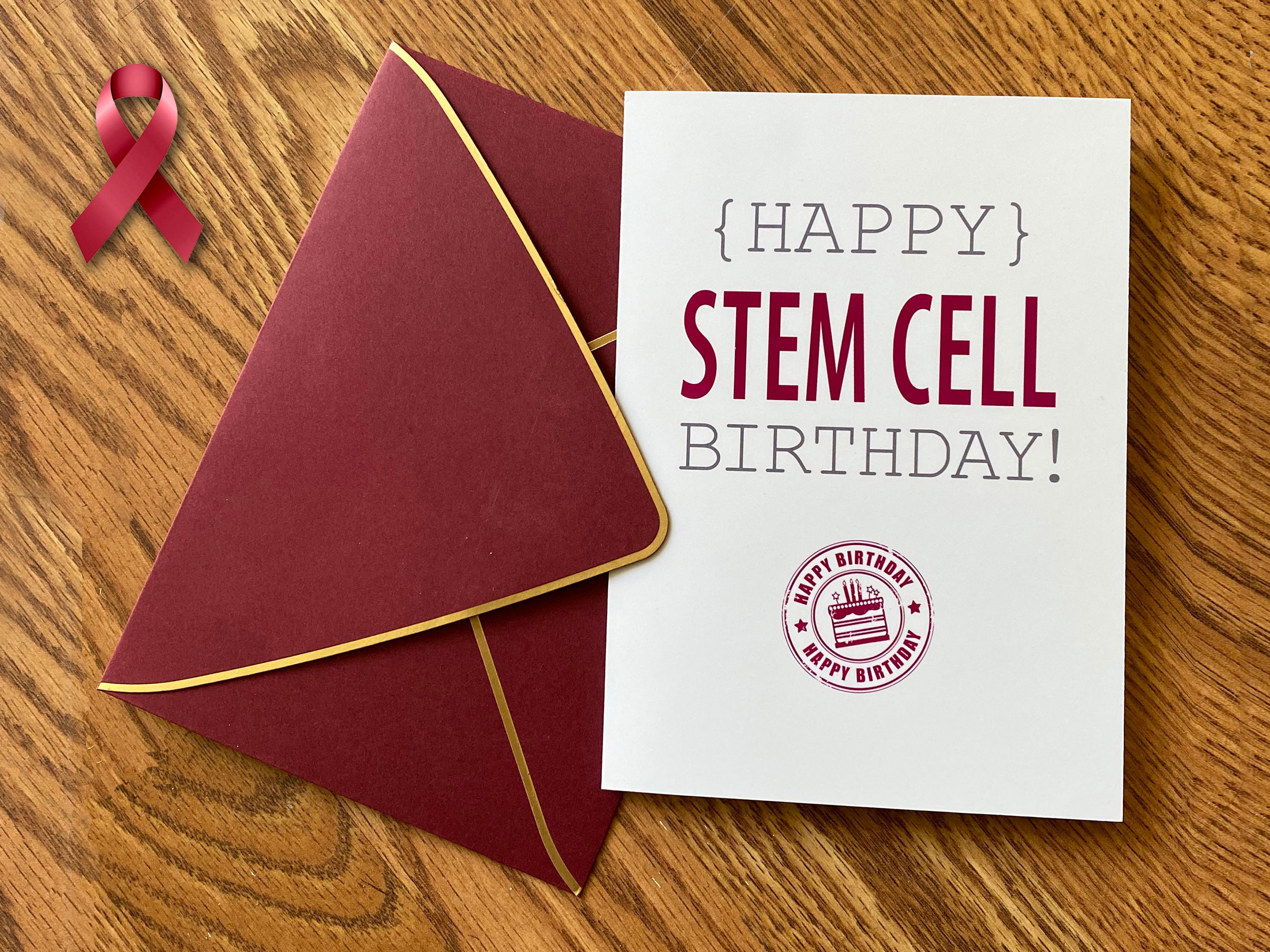 Stem Cell Birthday Card, Blank Inside, 5x7. - Etsy