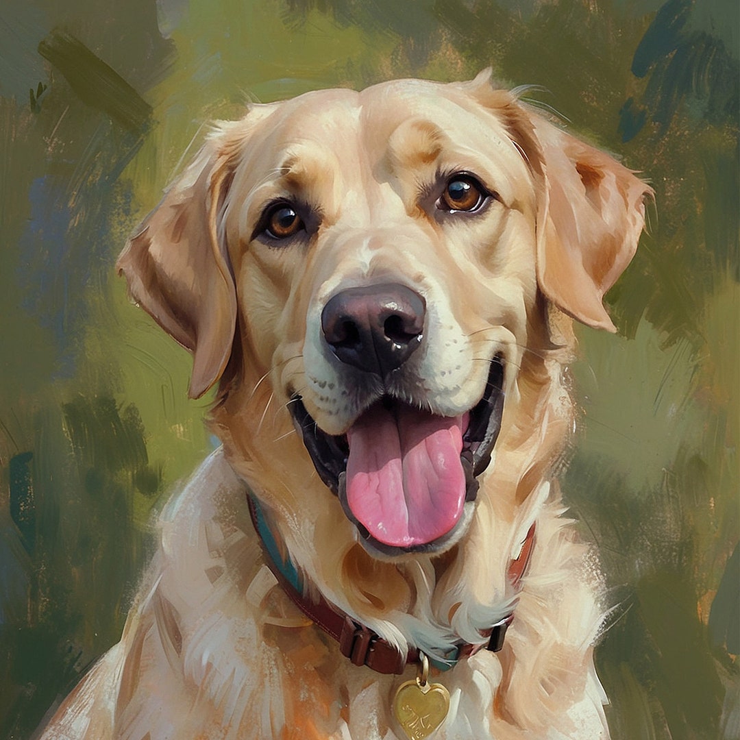 Dog Oil Painting, Oil Painting Personalized, Oil Portraits Using Pet ...
