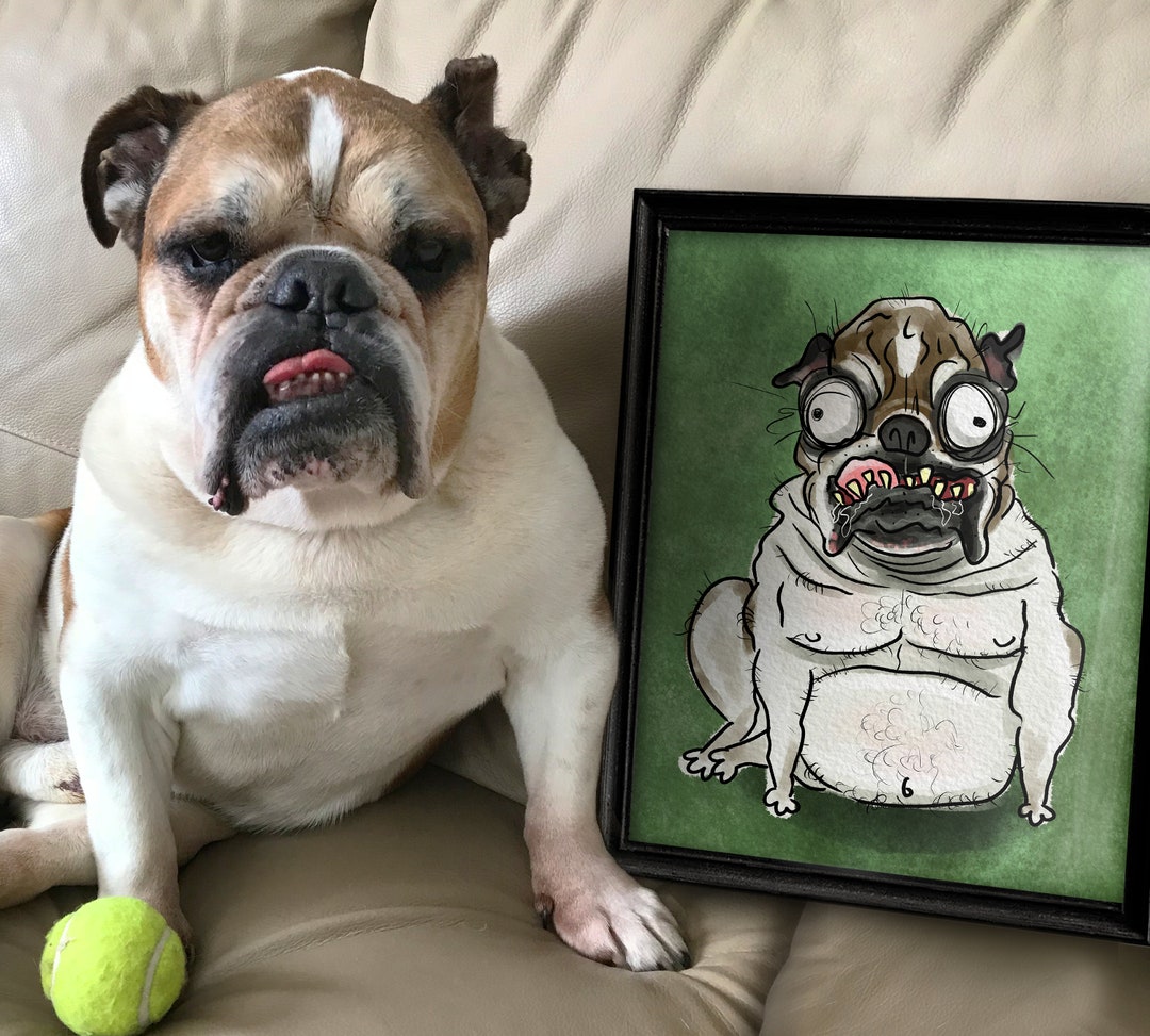 Pet Caricatures, Super Ugly Pet Portrait, Bad Pet Portrait, Ugly Pet ...