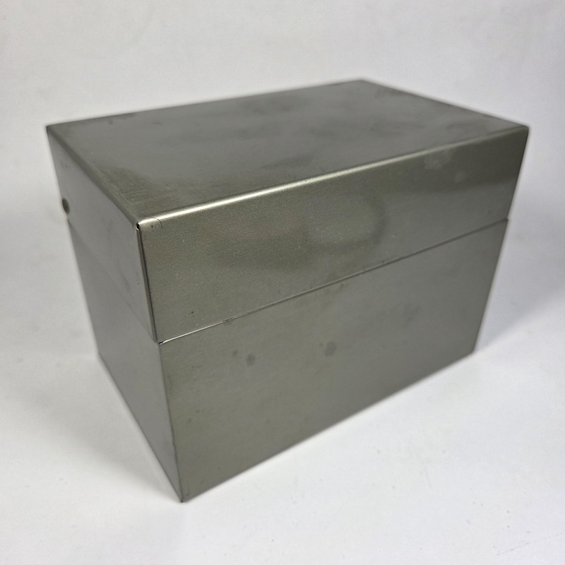 Metal Recipe Box - Etsy