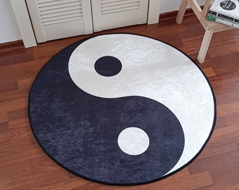 Yin and Yang Rug - Etsy