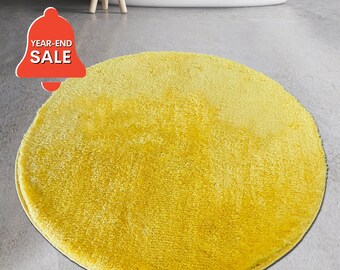 Yellow Fluffy Rug - Etsy