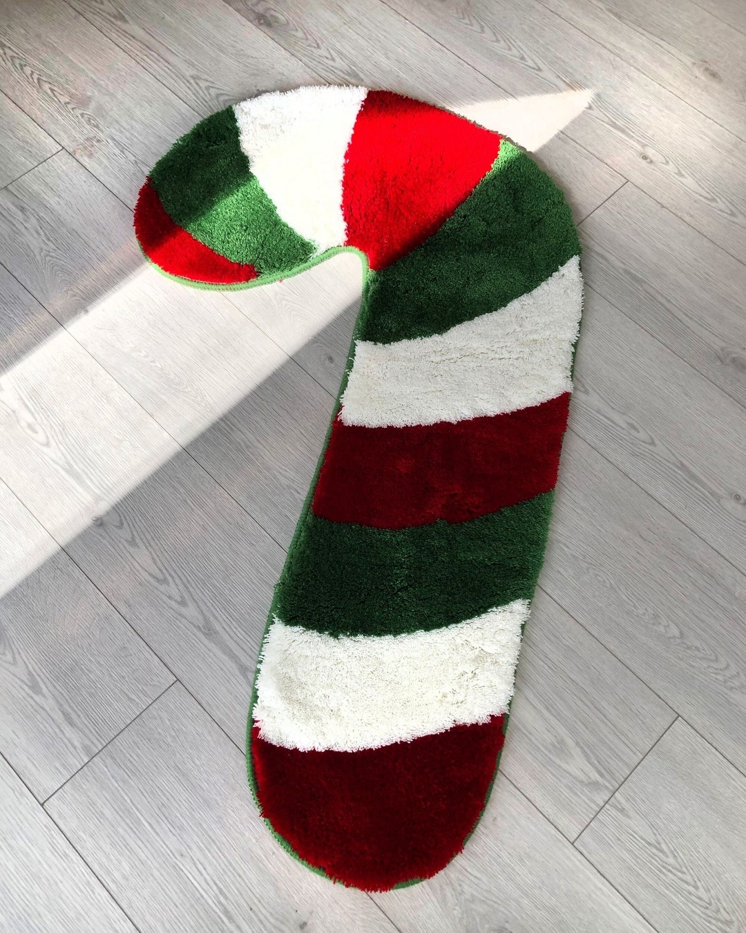 Candy Cane Rug Handmade Tufted Rug Christmas Candy Rug - Etsy UK
