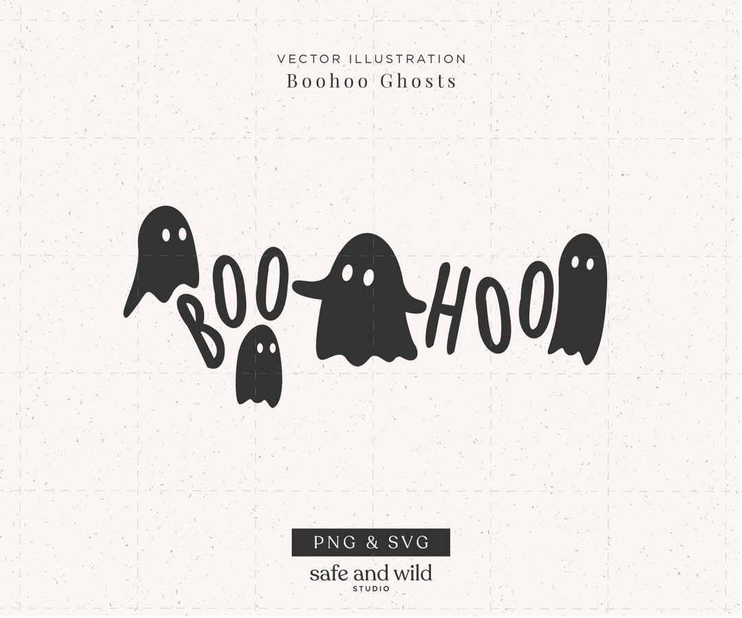 Boo Hoo Scares Digital Vector Graphic for Halloween [SVG, PNG, JPEG] - Etsy