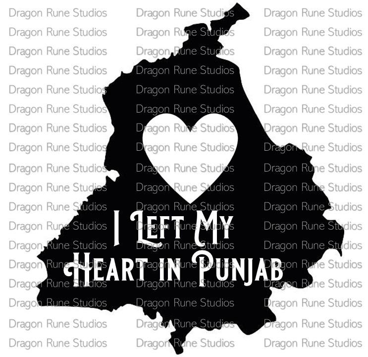 High-quality Vinyl Map of Punjab (india) Stickers & Decals – Available ...