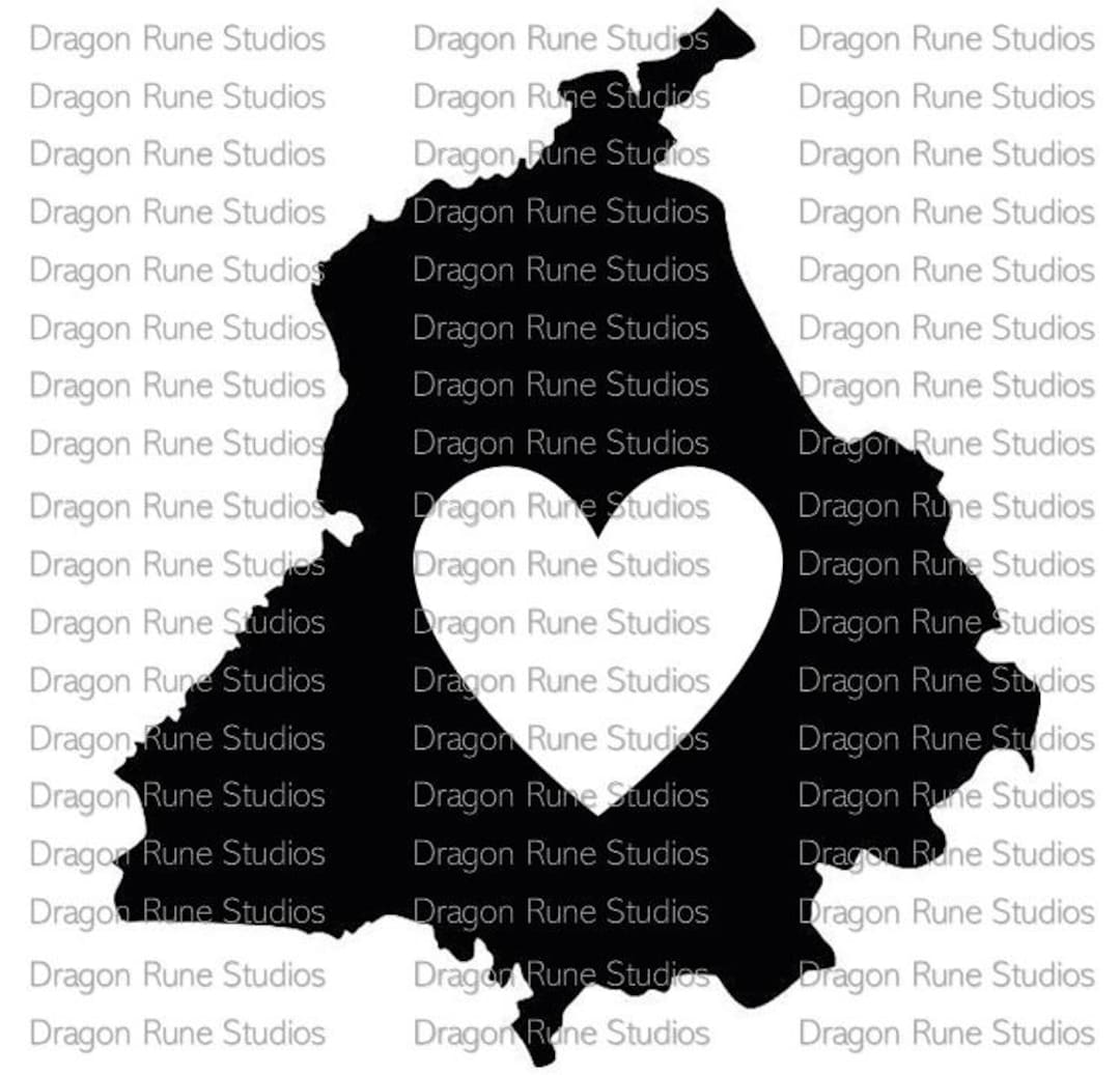 High-quality Vinyl Map of Punjab (india) Stickers & Decals – Available ...