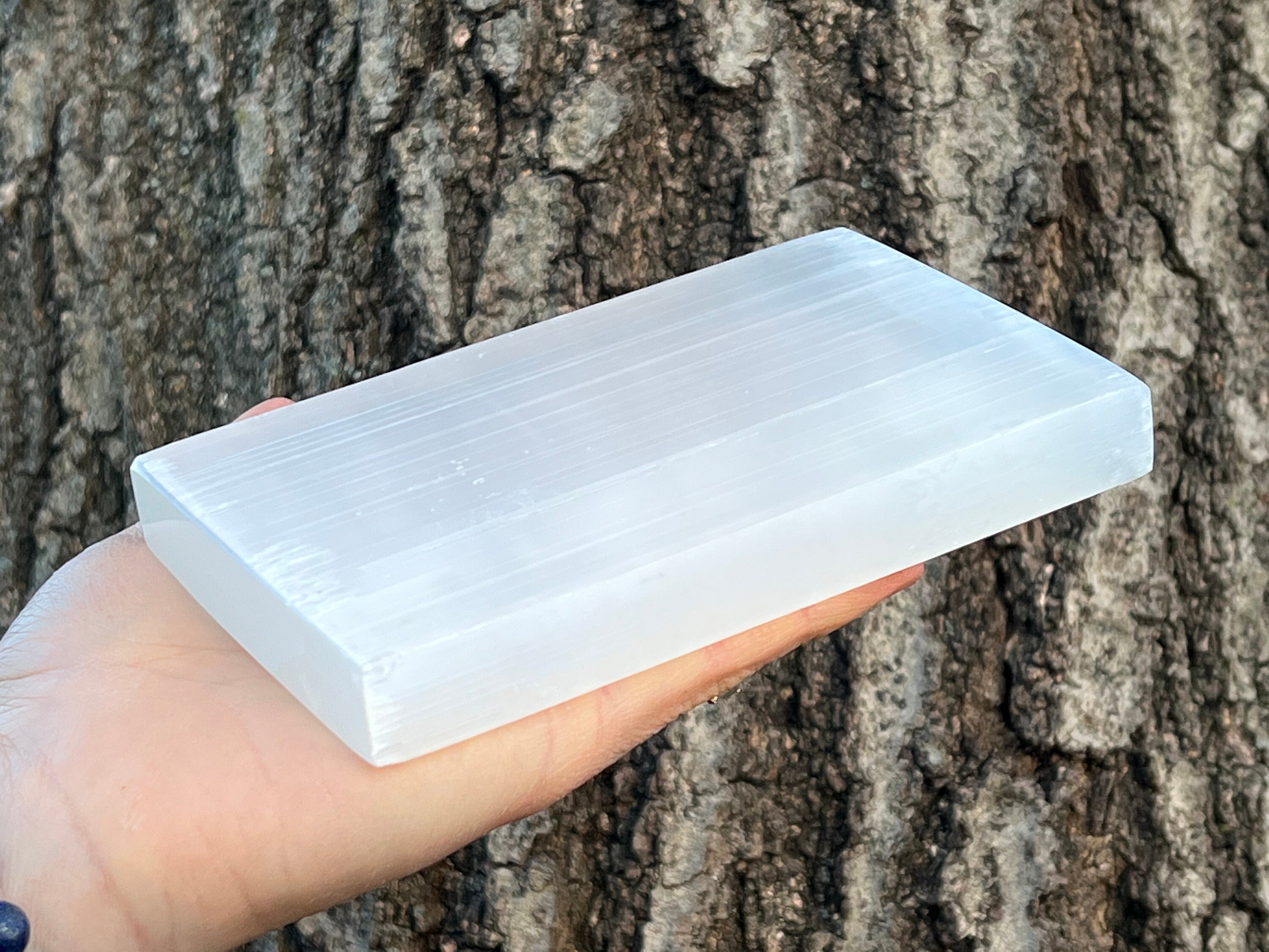 SELENITE CHARGING PLATE Rectangular Selenite Charging Bar - Etsy