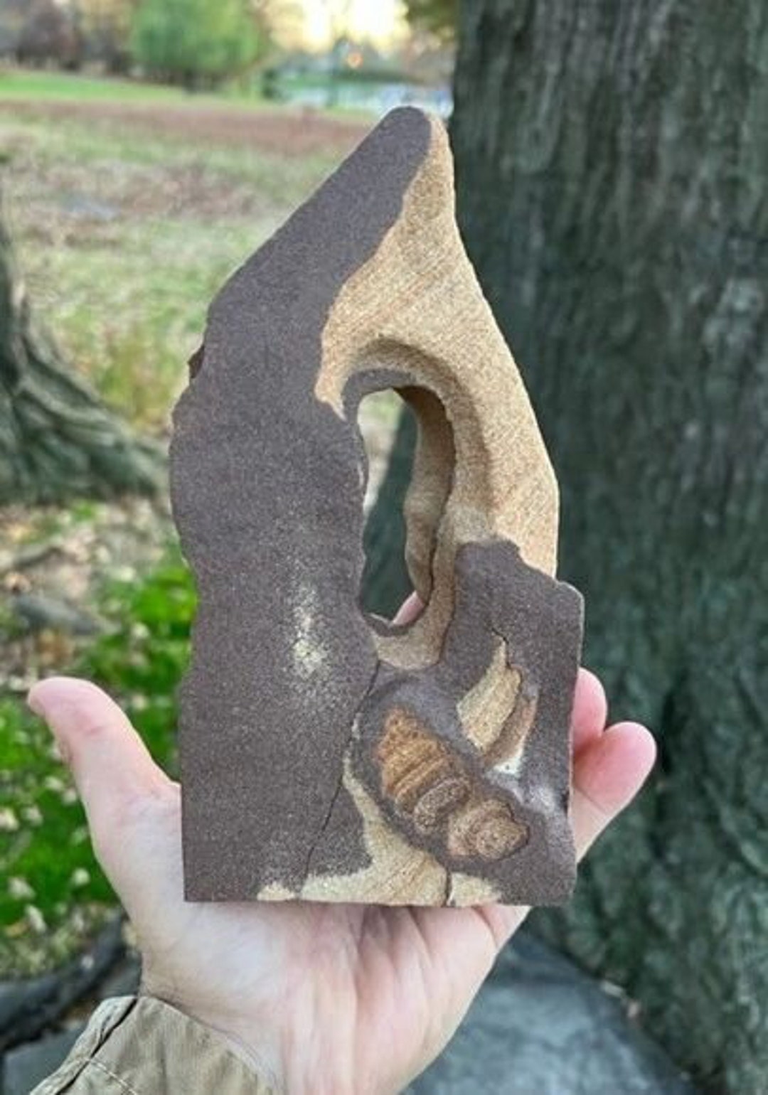 SANDSTONE ARCH CRYSTAL Sculpture, Raw Sandstone, Creativity Stone ...