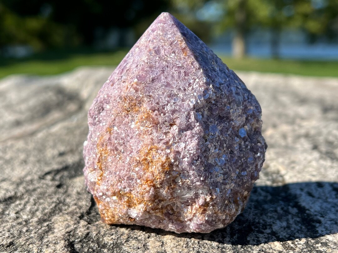 LEPIDOLITE CRYSTAL POINT, Lepidolite Energy Generator Point, Natural Lepidolite - Etsy