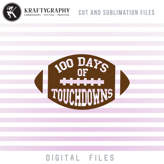 Art & Collectibles Drawing & Illustration Football Saying Png 100 Days ...