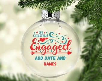 Our First Christmas Engaged Svg - Etsy