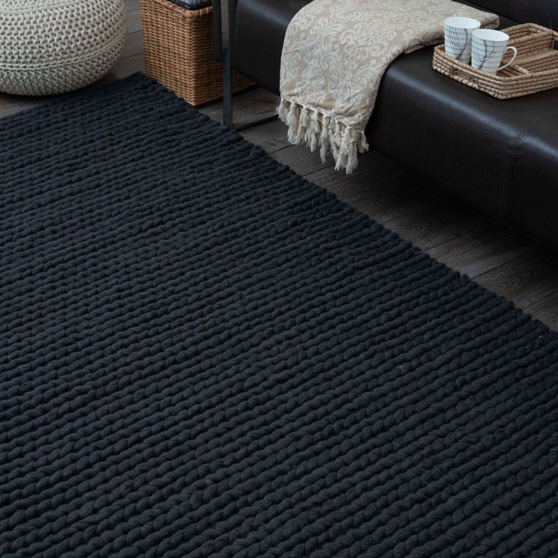 Wool Hand Knit Rugs - Etsy