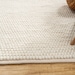 The Indoor Store Hand Knitted Chunky Wool Loops Area Rug, Ivory/off ...