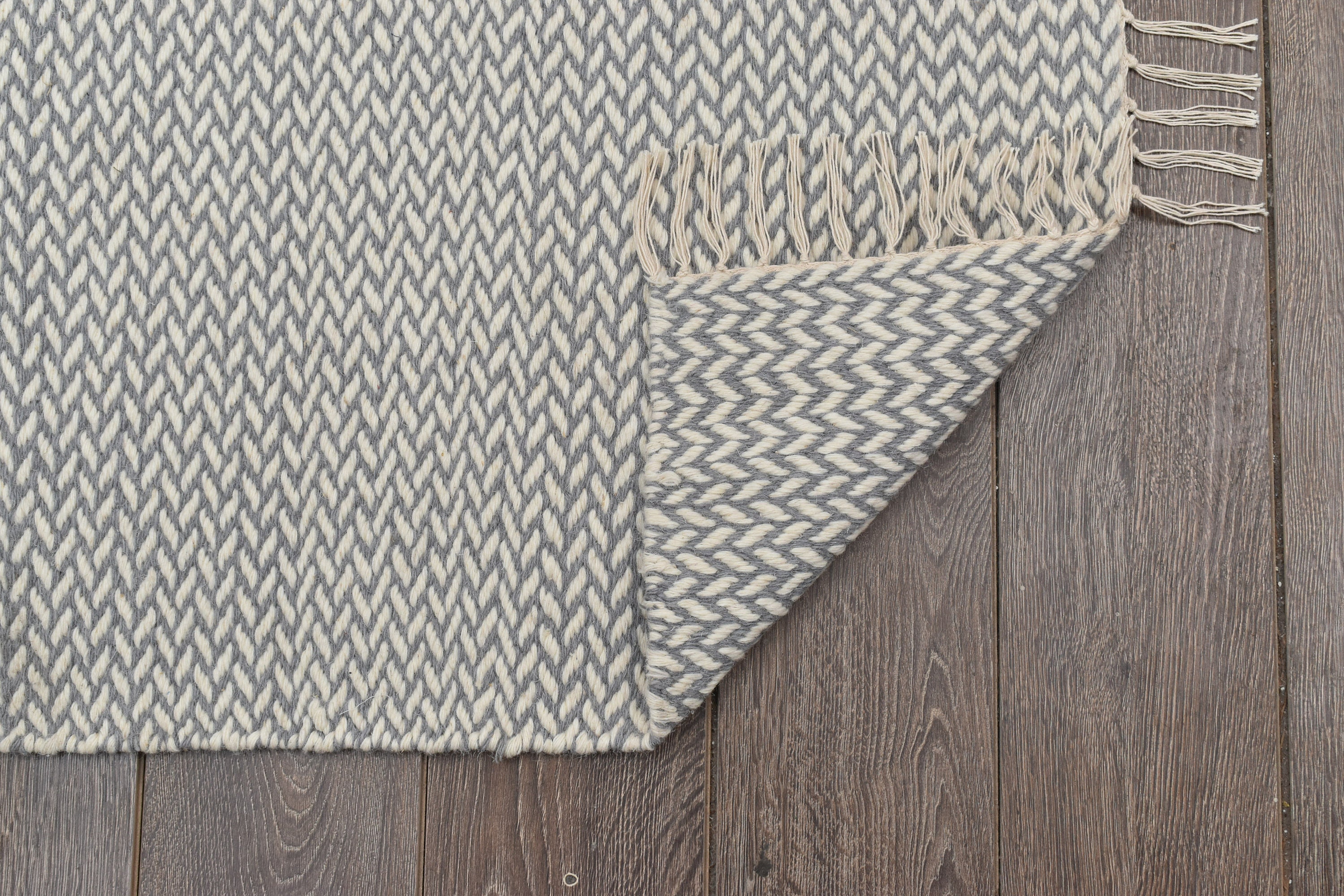 The Indoor Store Hand Woven Wool Area Rug Herringbone - Etsy