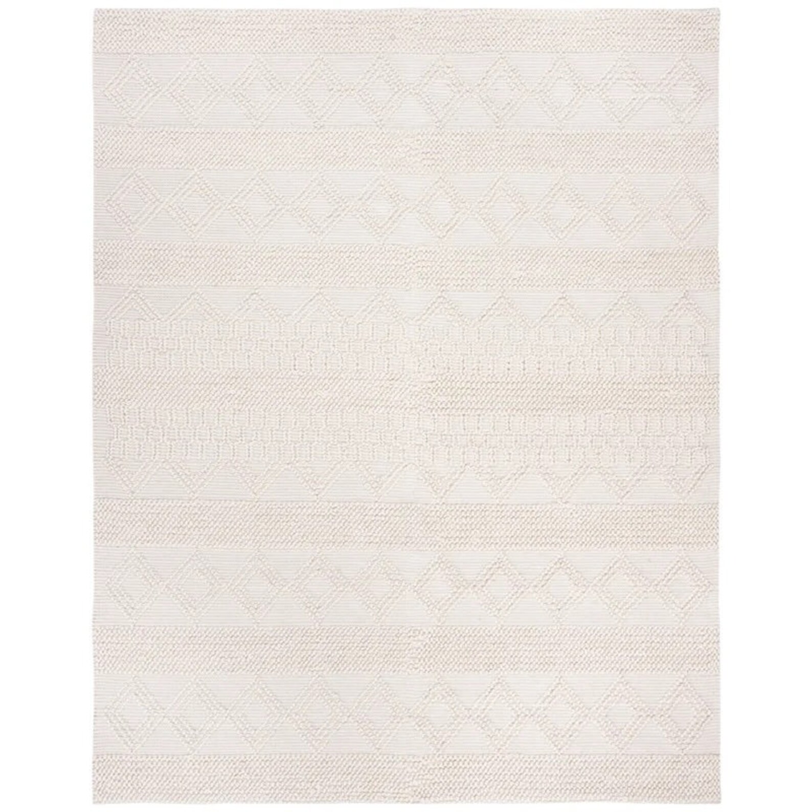 The Indoor Store Hand Woven Wool Area Rug Ivory/off White - Etsy