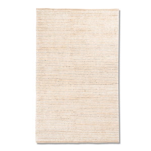 The Indoor Store - Hand Woven Jute Chunky Wool Rug, Ivory/off-white ...