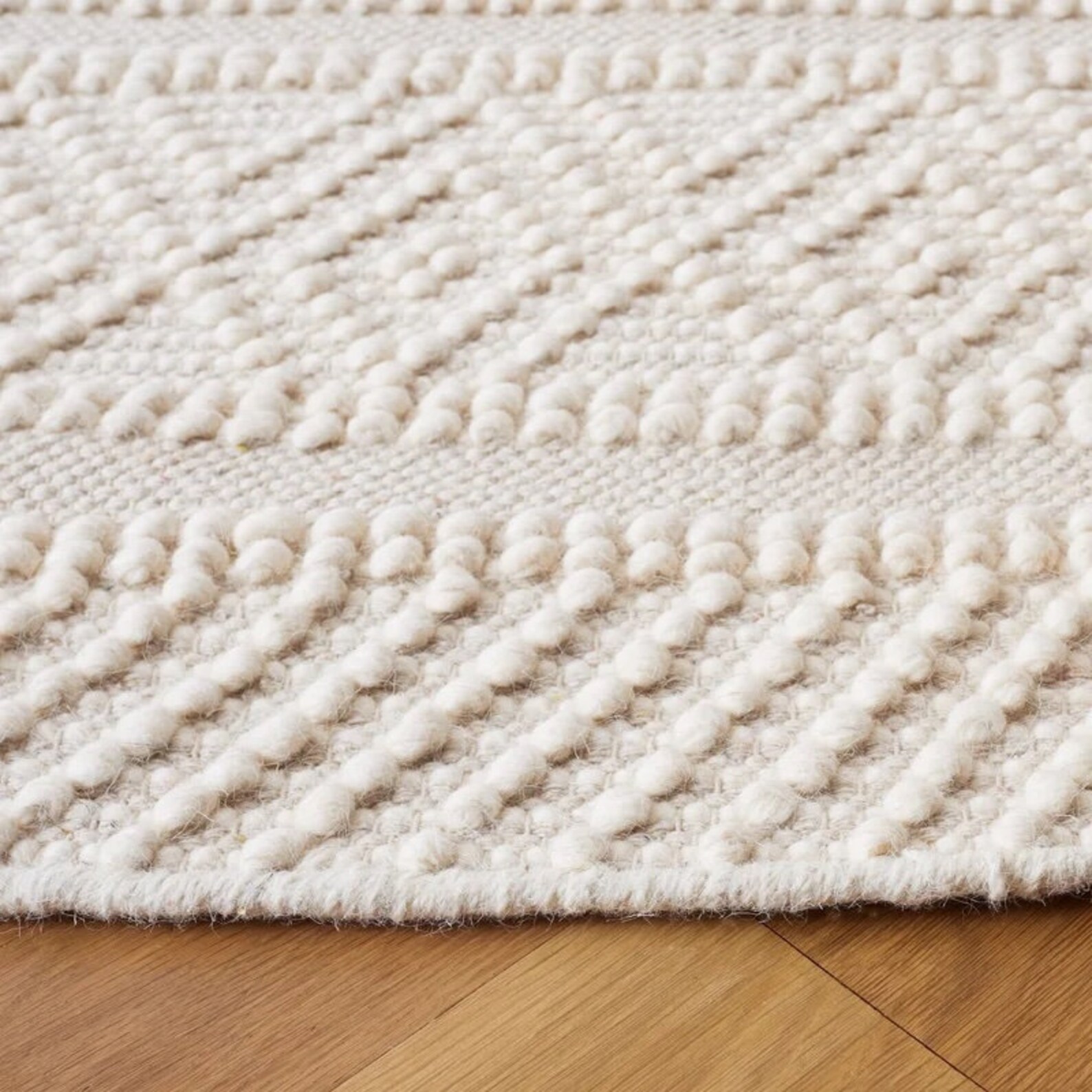 The Indoor Store Hand Woven Wool Area Rug Ivory / off - Etsy