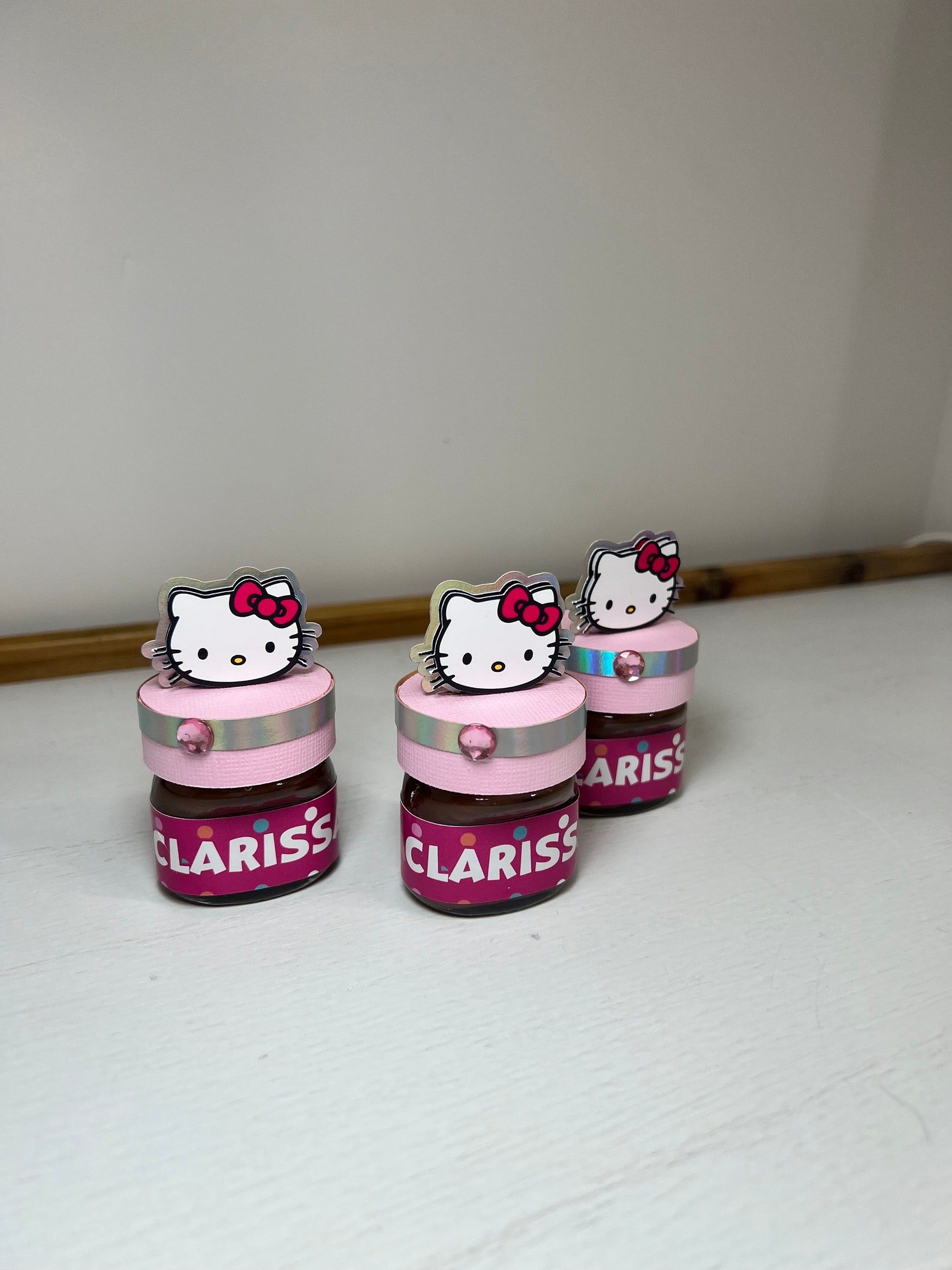 Hello Kitty Mini Nutella, Hello Kitty Party Decor, Hello Kitty Birthday ...
